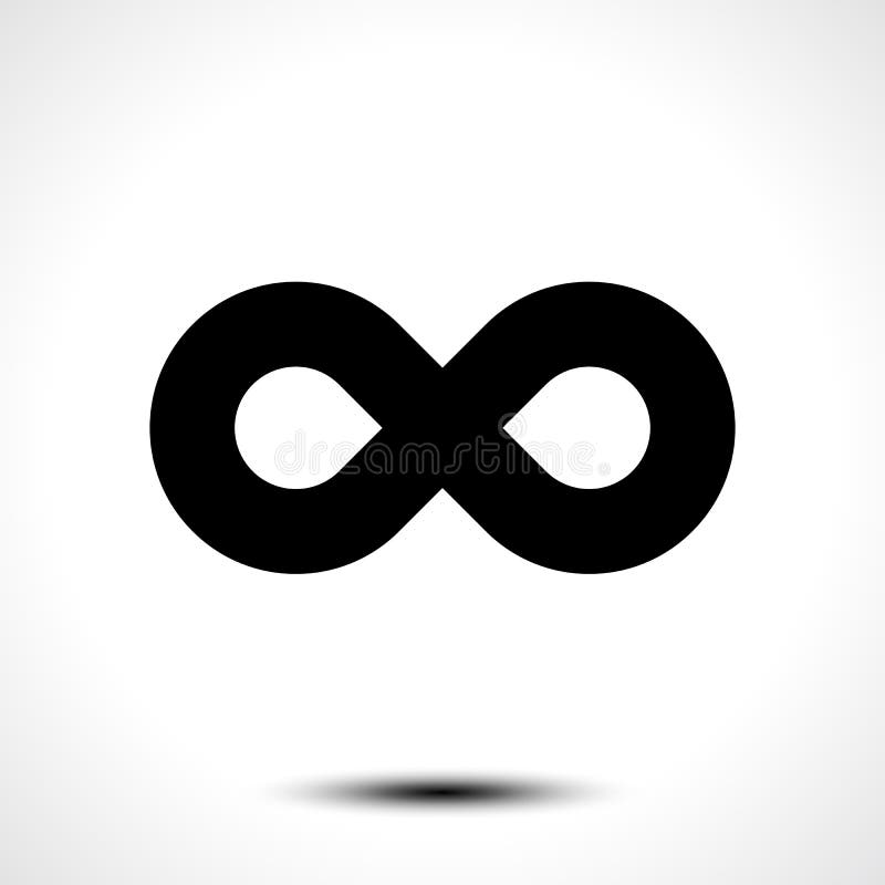 Icône de symbole d'infini illustration de vecteur. Illustration du ...