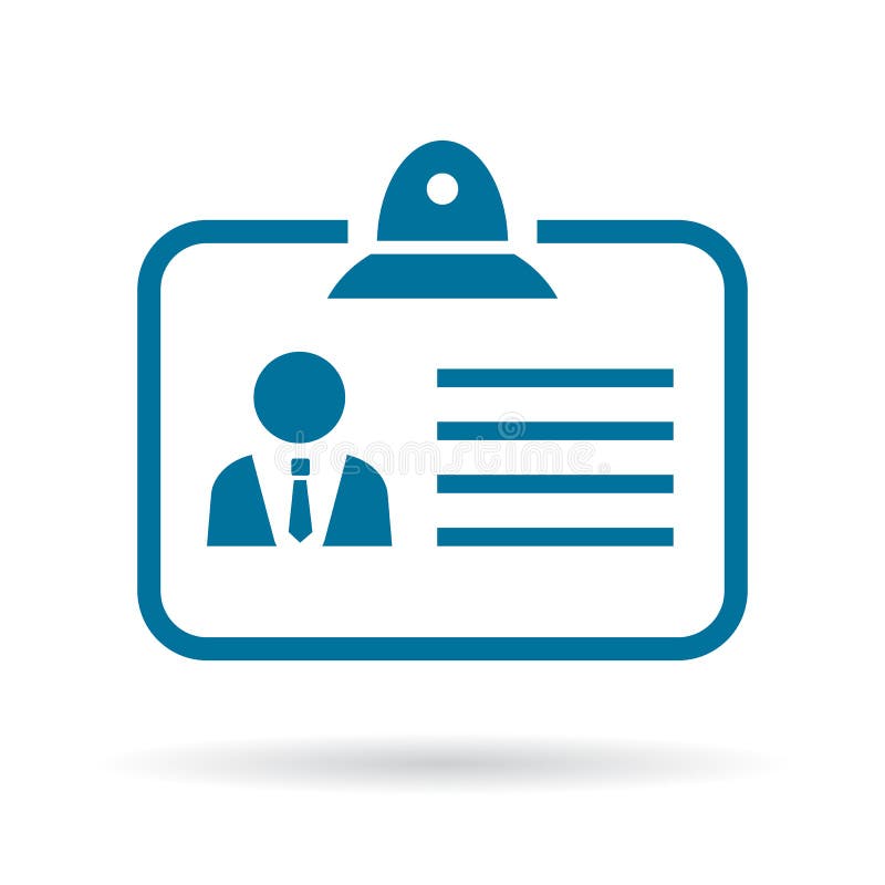 Icône De Vecteur De Carte D'identification Illustration de Vecteur ...