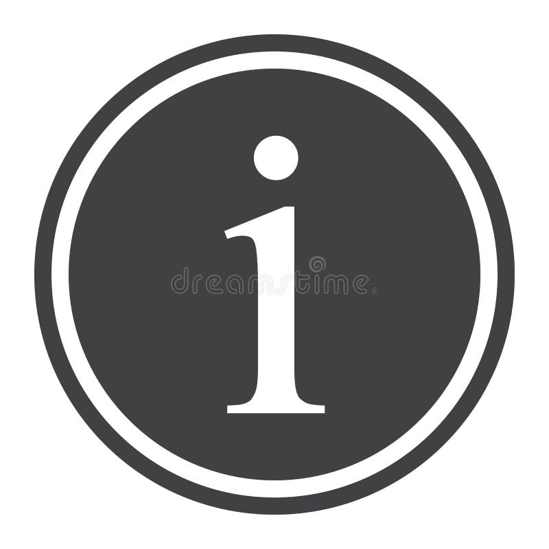 Ligne De Signe De L'information Icône, Infos Et Site Web Illustration ...