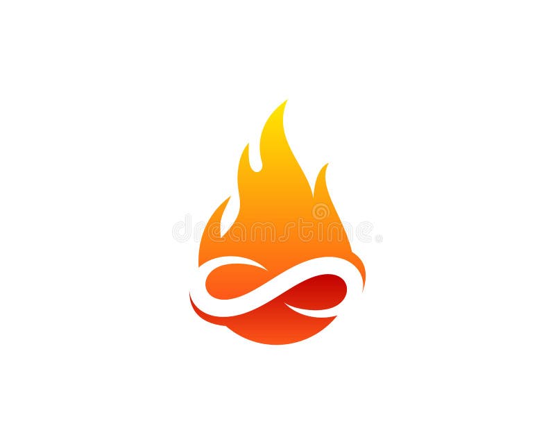Icône Logo Design Element De Flamme Du Feu D'infini Illustration de ...