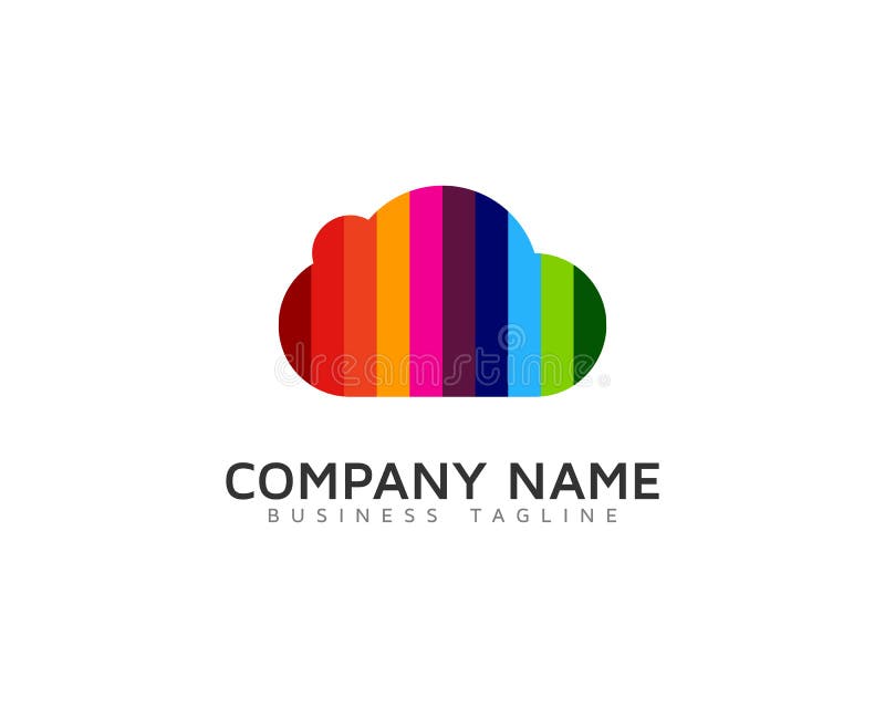 Icône Logo Design Element De Nuage Illustration de Vecteur ...