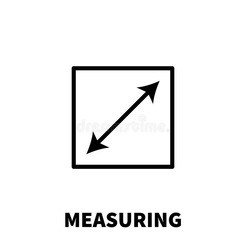 Icône Ou Logo De Mesure Dans La Ligne Style Moderne Illustration de ...