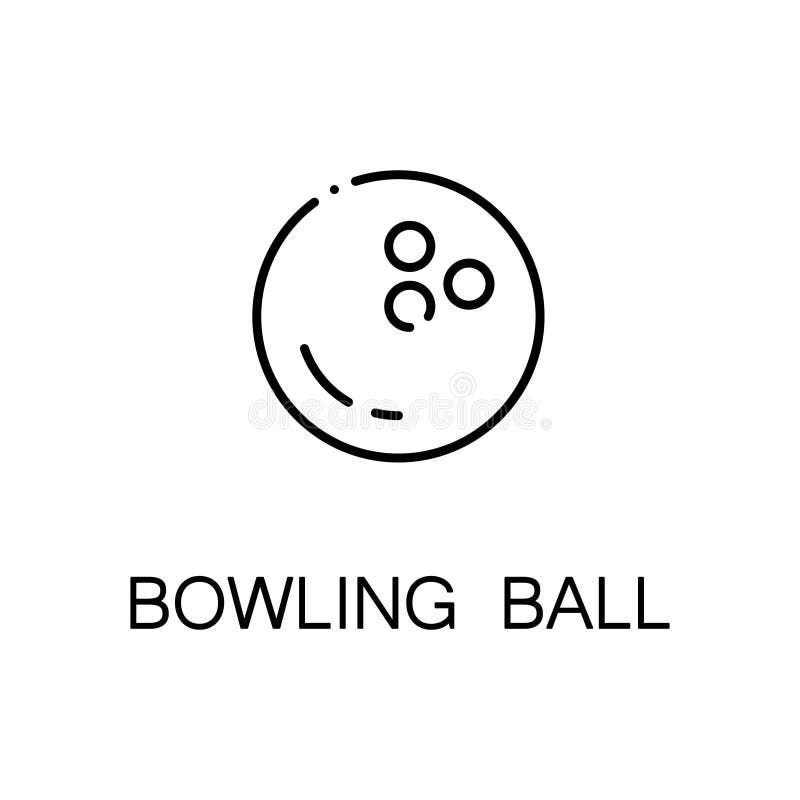 Icône Ou Logo Plate De Boule De Bowling Pour Le Web Design Illustration ...
