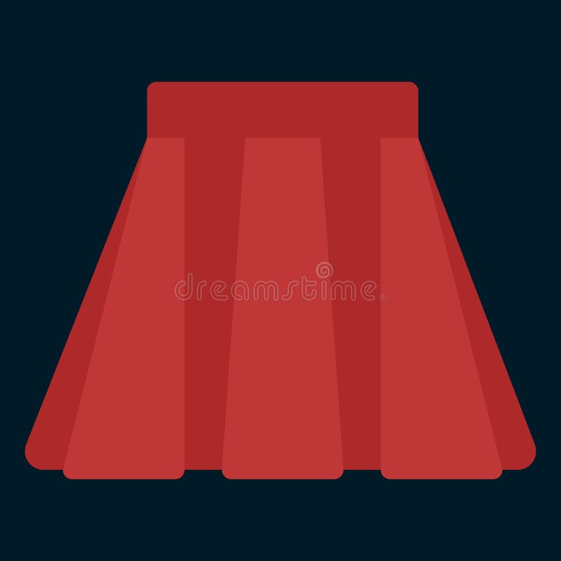 Icône Plate De Robe Rouge D'uniforme Scolaire Illustration de Vecteur ...