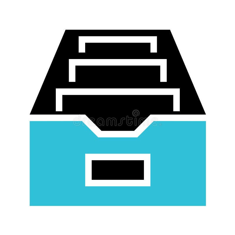 Icône Plate De Vecteur De Classeur Illustration de Vecteur ...