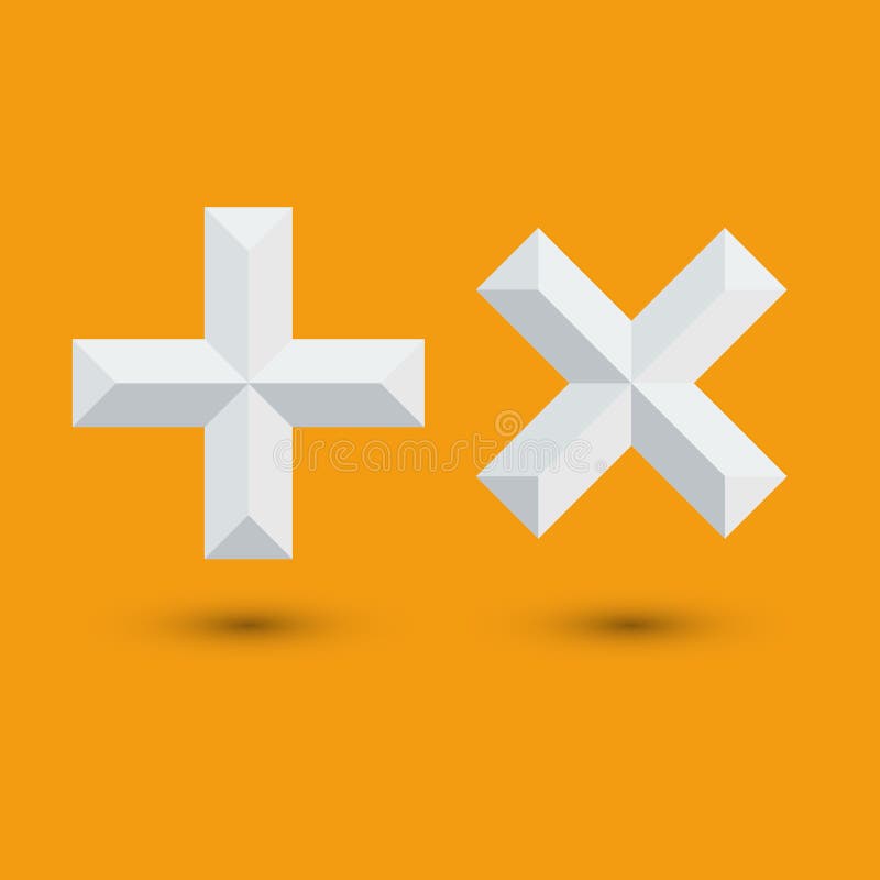 Signe Plus Et Symbole De Vecteur D'icône D'isolement Sur Le Fond Blanc ...