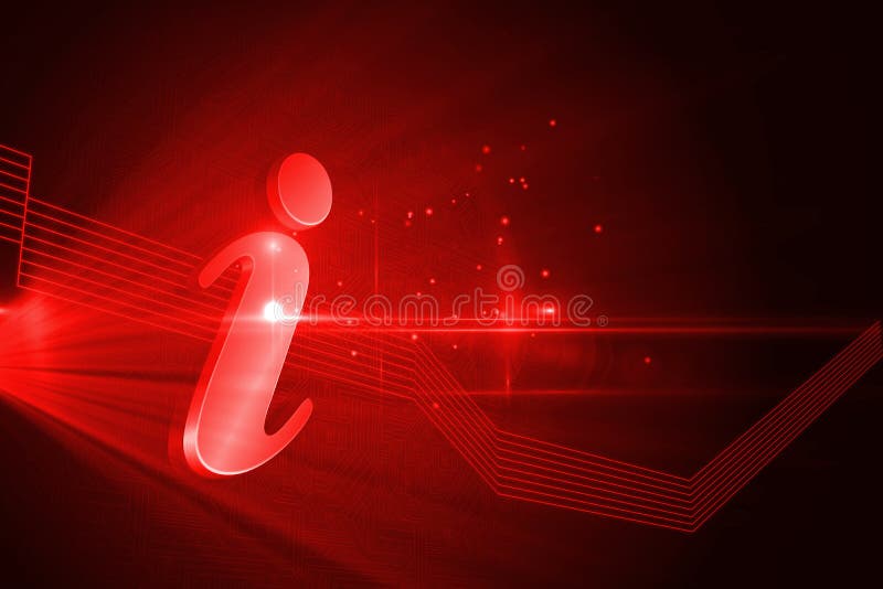 Icône Rouge De L'information Illustration Stock - Illustration du ...