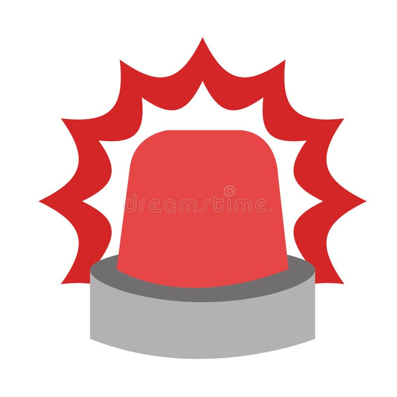 Icône Rouge D'alarme, Graphique Illustration Stock - Illustration du ...