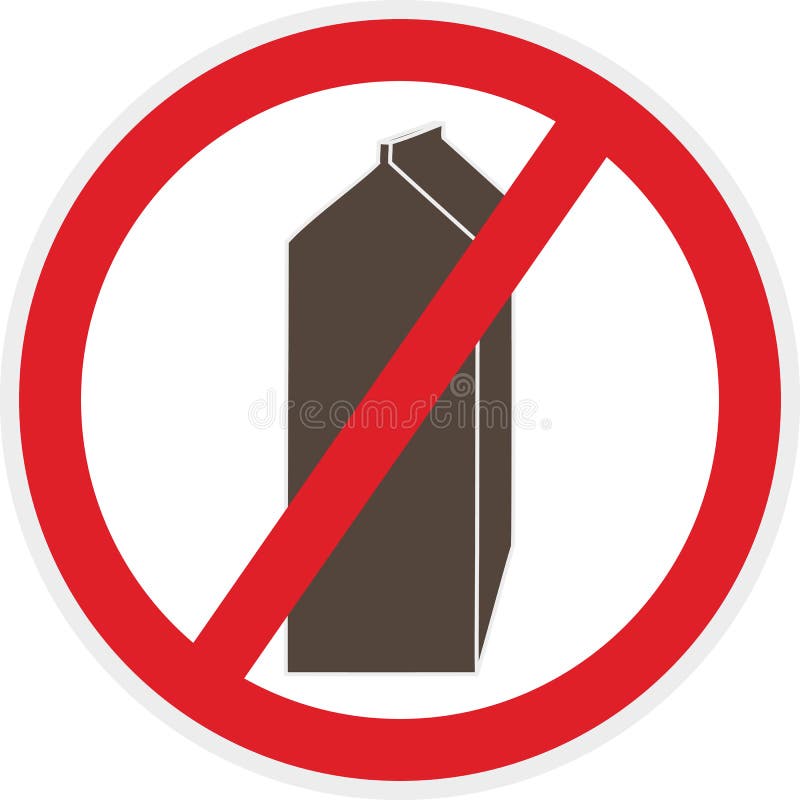 Signe Sans Lactose, Icône Sans Lactose Illustration Stock ...