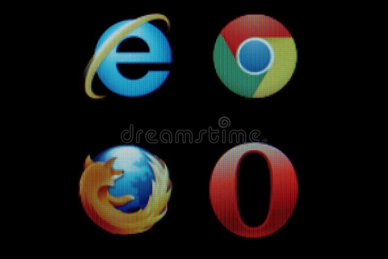 Applications De Navigateurs Internet Dans Les Smartphones Image stock ...