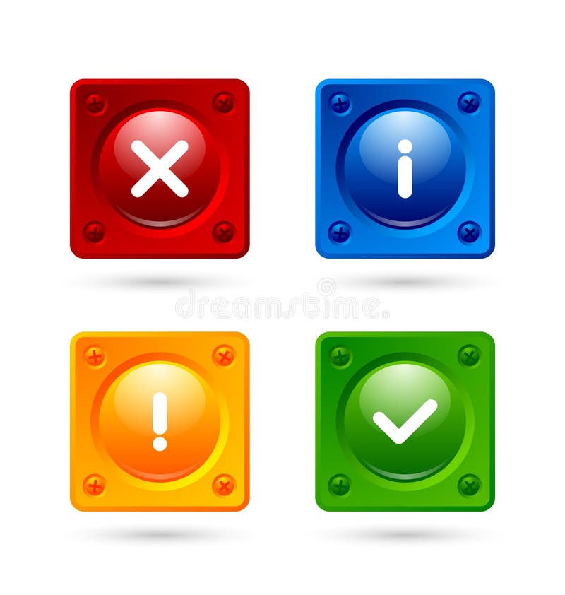 Icônes d'avis illustration de vecteur. Illustration du confirmation ...