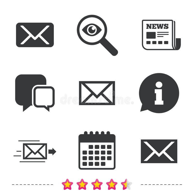 Symbole De Courrier Entrant Et Sortant Stock Illustrations, Vecteurs ...