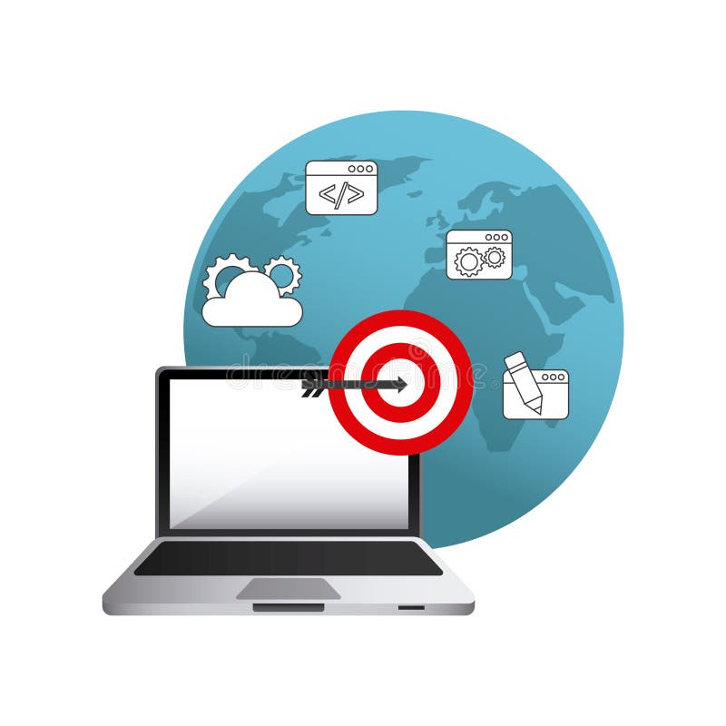 Icônes D'optimisation De Moteur De Recherche Illustration Stock ...