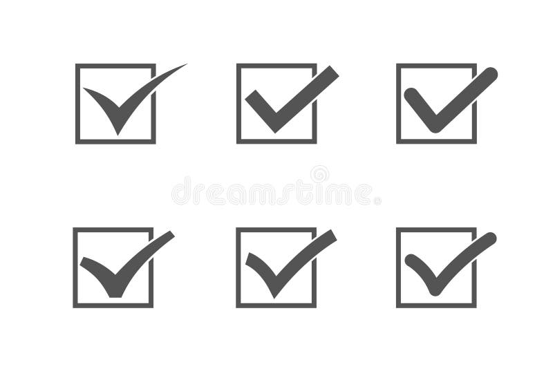 Icônes De Case à Cocher De Vecteur Illustration de Vecteur ...