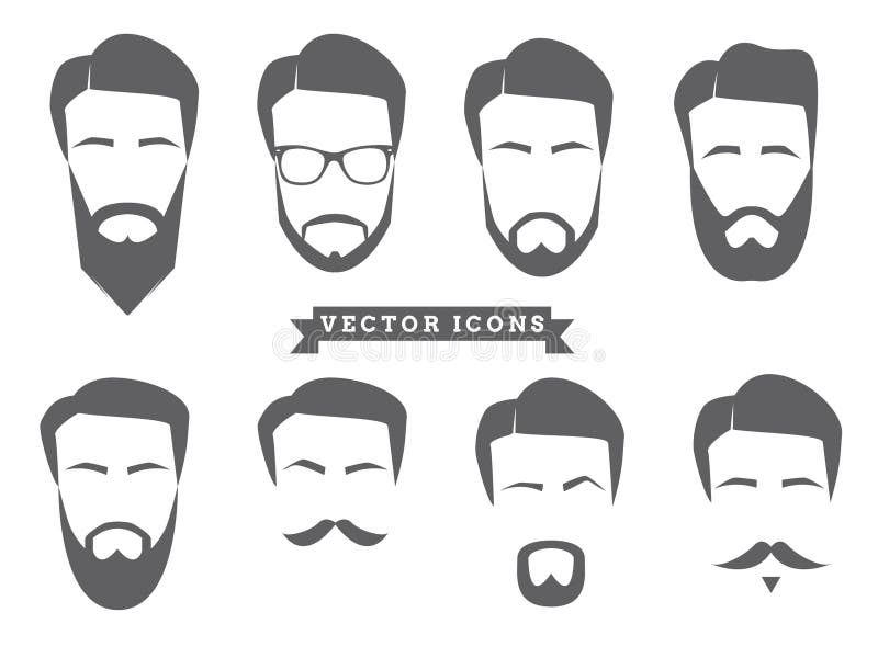 Icônes De Visages Vectoriels Illustration de Vecteur - Illustration du ...