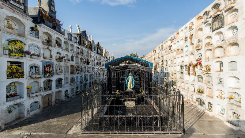Above the Ground Tombs in the Ica Cemetery in Peru Editorial Stock ...