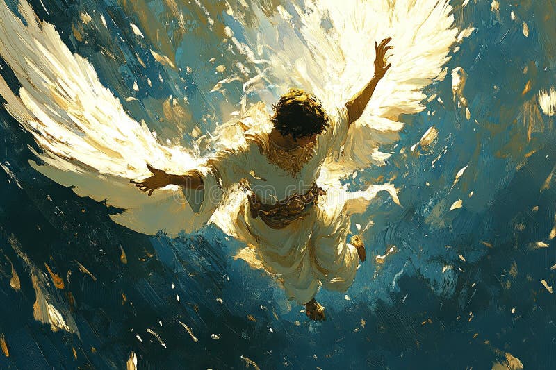 Icarus Fall. Character from Greek Mythology Stock Illustration ...