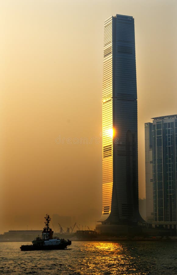 ICC Building Hong Kong stock photo. Image of glass, building - 26506324