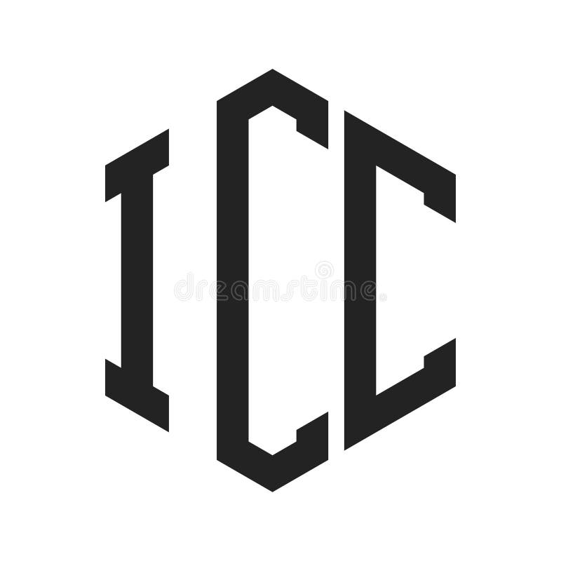ICC Logo Design. Initial Letter ICC Monogram Logo Using Hexagon Shape ...