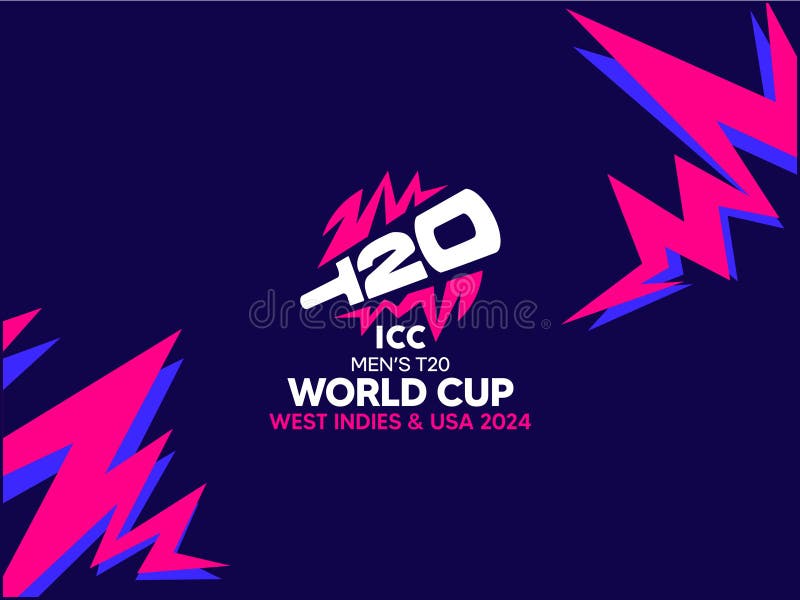 ICC T20 World Cup Logo with Background 2024 Stock Illustration ...