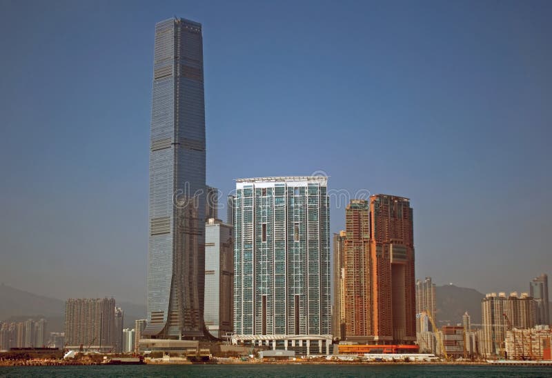 ICC Tower, Kowloon, Hongkong Editorial Stock Photo - Image of landscape ...