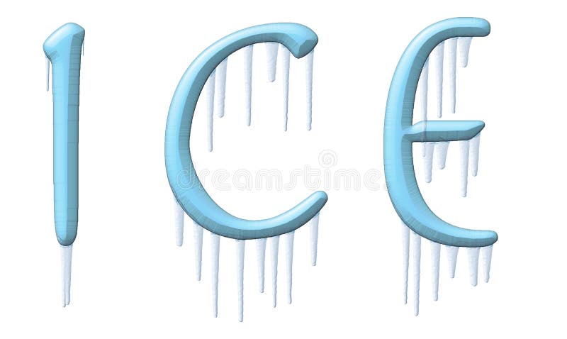 Ice stock illustration. Illustration of text, cold, winter - 10478725