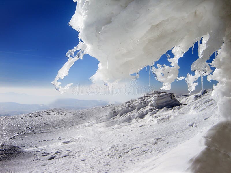 Ice stock image. Image of landscape, hill, white, blue - 1215337