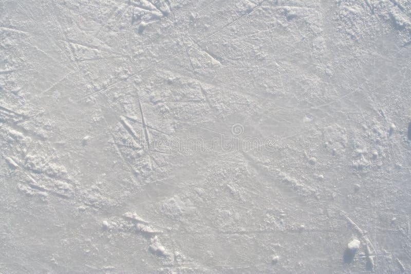 Skate Marks on the Surface of an Outdoor Ice Rink Stock Image - Image ...