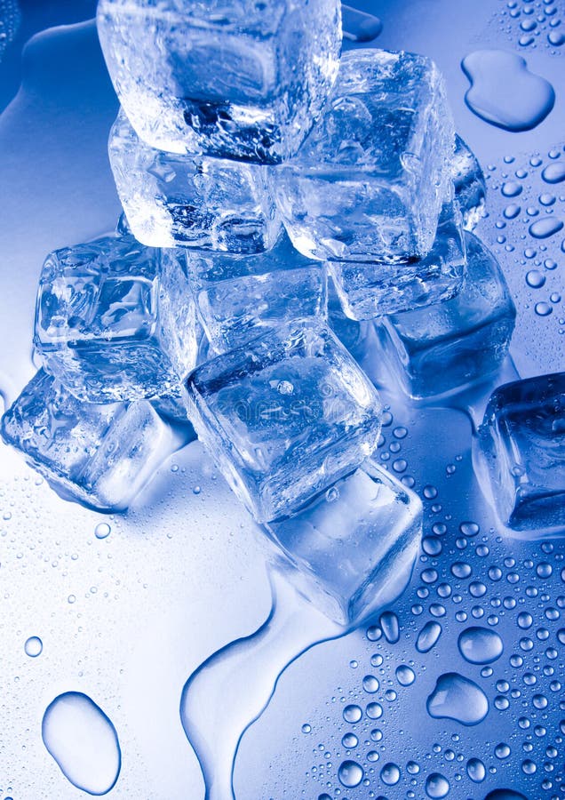 Ice Cubes stock photo. Image of blue, white, background - 2690112