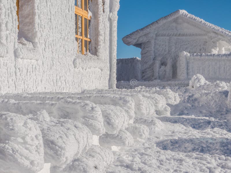 Ice Age in Germany on the Fichtelberg Stock Image - Image of sports ...