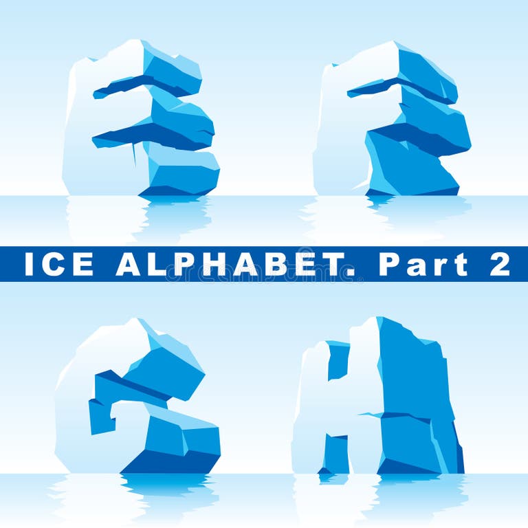 Ice Alphabet Part Stock Illustrations – 280 Ice Alphabet Part Stock ...