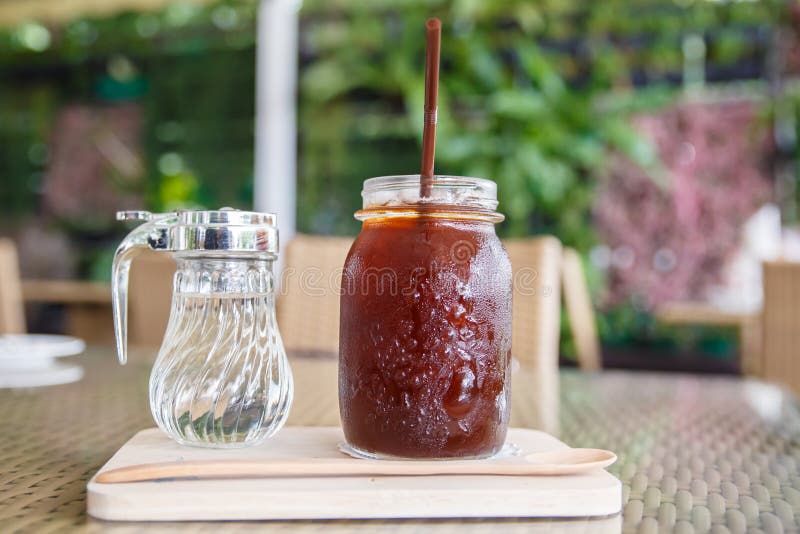 Ice americano coffee stock image. Image of sweet, beverage - 58705489