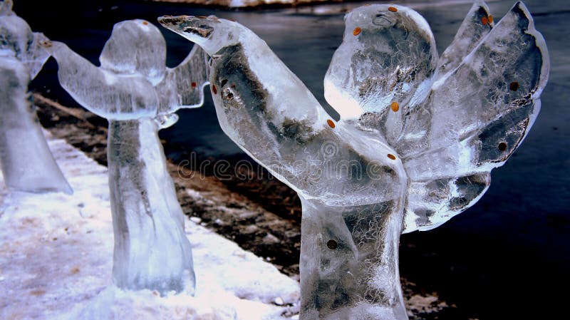Ice Angel editorial stock image. Image of ritual, sculpture - 26329009