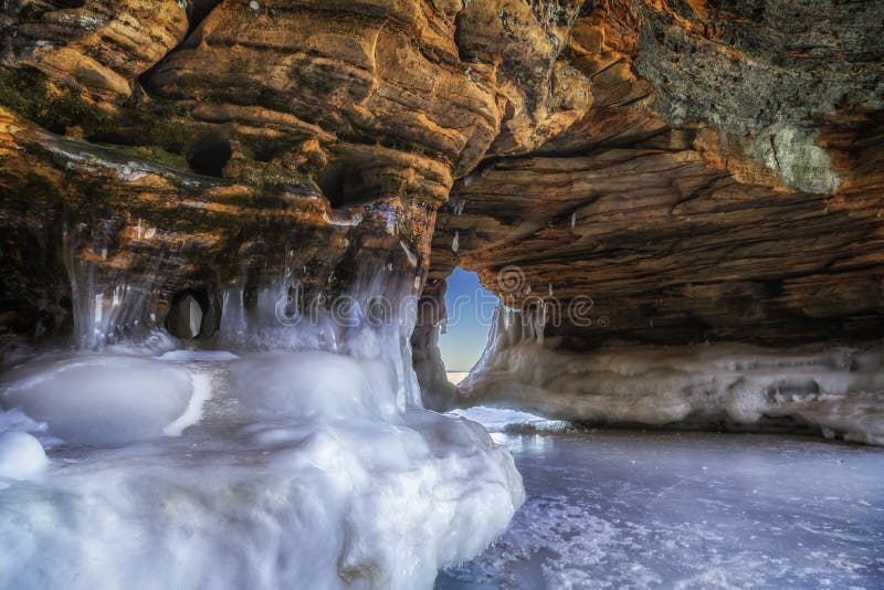 Ice Arch stock photo. Image of color, colourful, island - 51328580