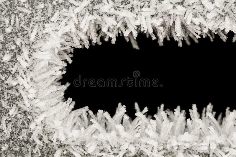 Ice Art Structures on Frozen Iron Stock Photo - Image of crystals ...