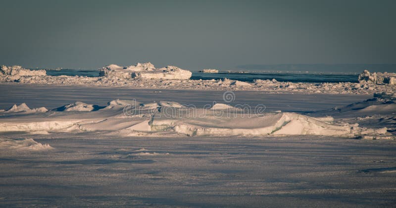 Ice on the Atlantic ocean stock photo. Image of cold - 114301190