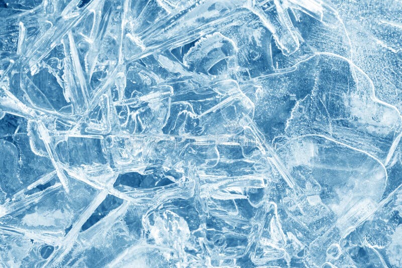 Ice Background. Ice with Different Shapes and Cracks. Stock Image ...