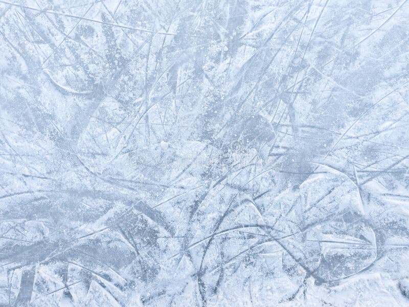 Ice Background with Marks from Skating and Hockey. Stock Image - Image ...