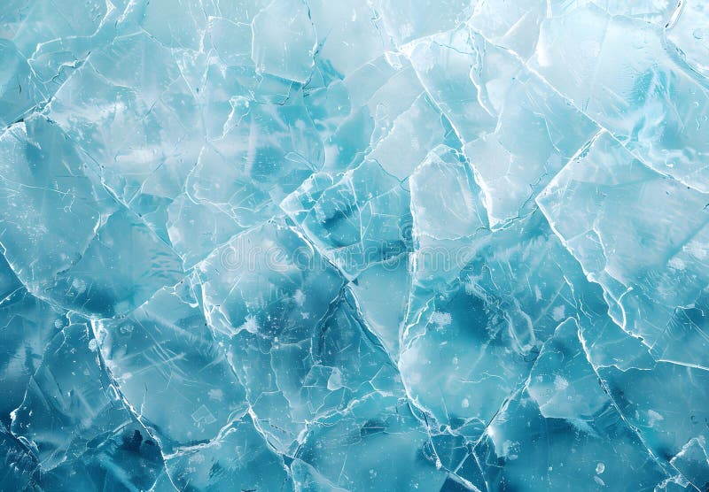 Abstract Ice Texture Background - Light Blue Cracked Surface Stock ...
