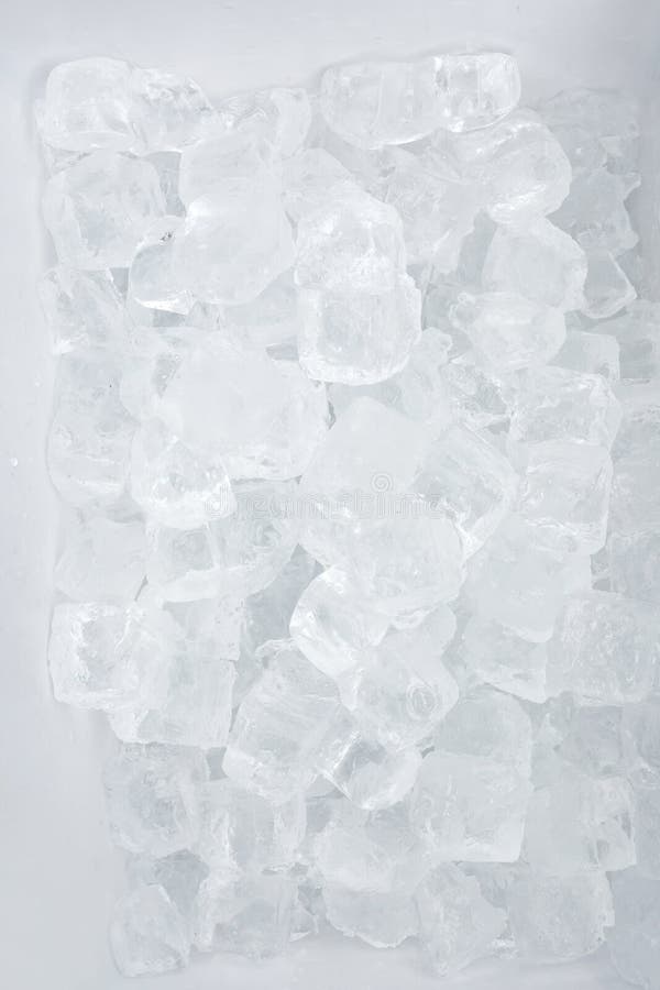 Ice Background. Top View of Small Ice Cubes Stock Image - Image of ...