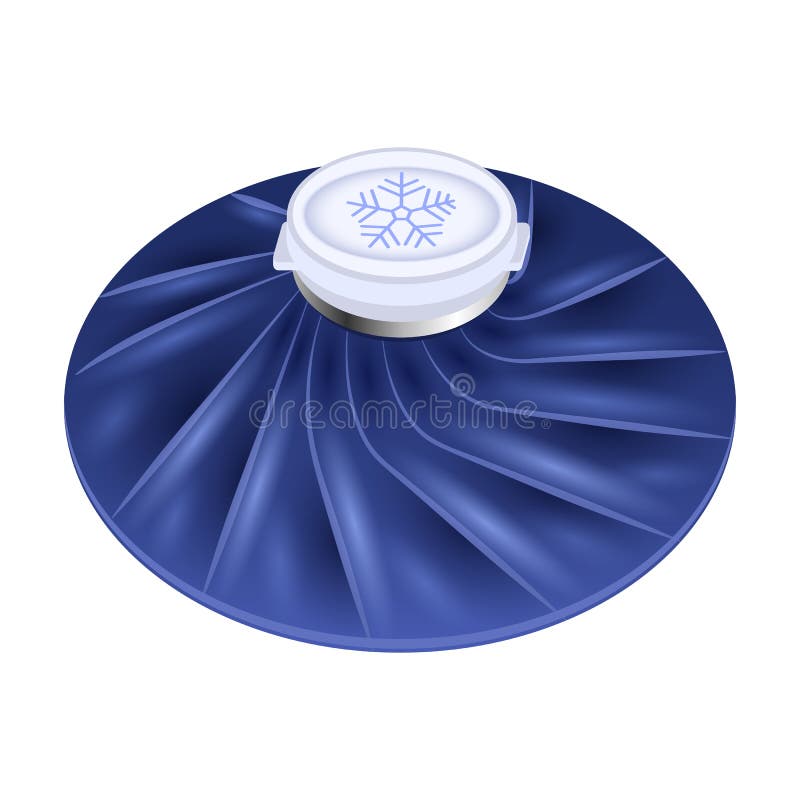 Ice Bag Vector Icon.Realistic Vector Icon Isolated on White Background ...