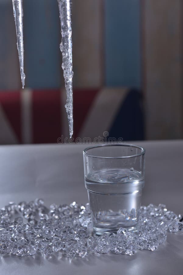 Ice bar ice cube water stock photo. Image of cool, spot - 152234116