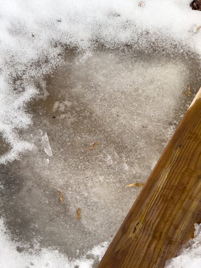 Ice at the Base of the Step Stock Photo - Image of floor, winter: 363542782
