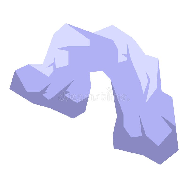 Ice Berg Arch Icon Isometric Vector. Glacier Sea Stock Vector ...