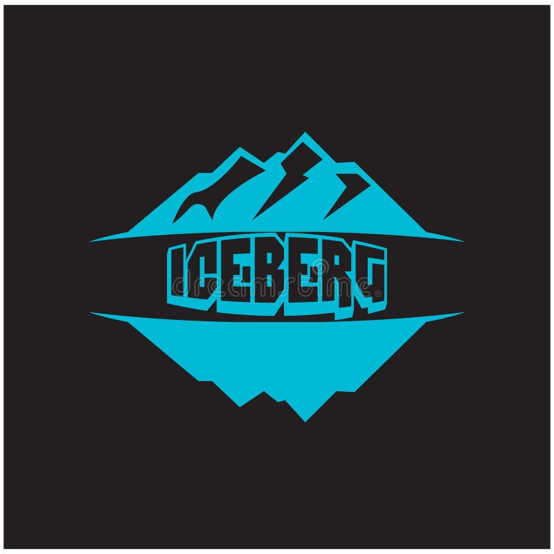 Ice Berg Logo Template Vector Symbol Nature Stock Vector - Illustration ...