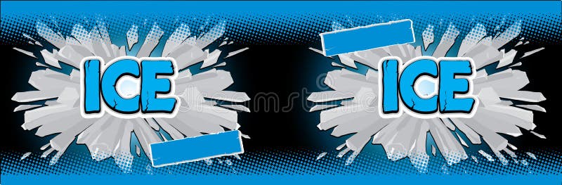Ice black label stock vector. Illustration of cracked - 14240825