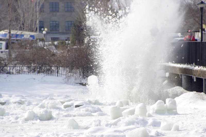 Ice Blast stock image. Image of cold, blast, winter, explode - 66893381