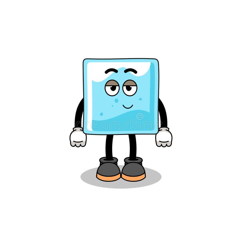 Cartoon Block Ice Character Stock Illustrations – 244 Cartoon Block Ice ...