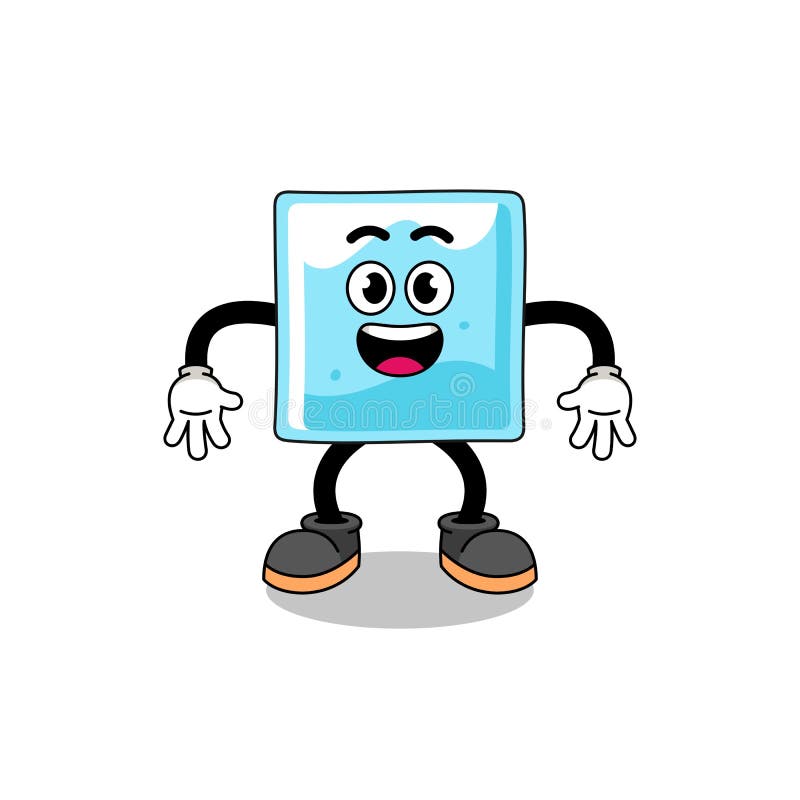 Cartoon Block Ice Character Stock Illustrations – 244 Cartoon Block Ice ...
