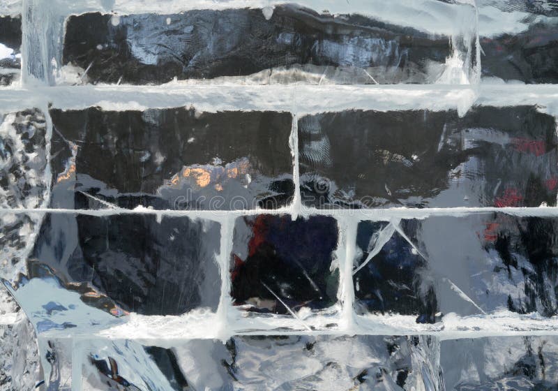 Ice Block Texture Background. Stock Image - Image of glacial ...